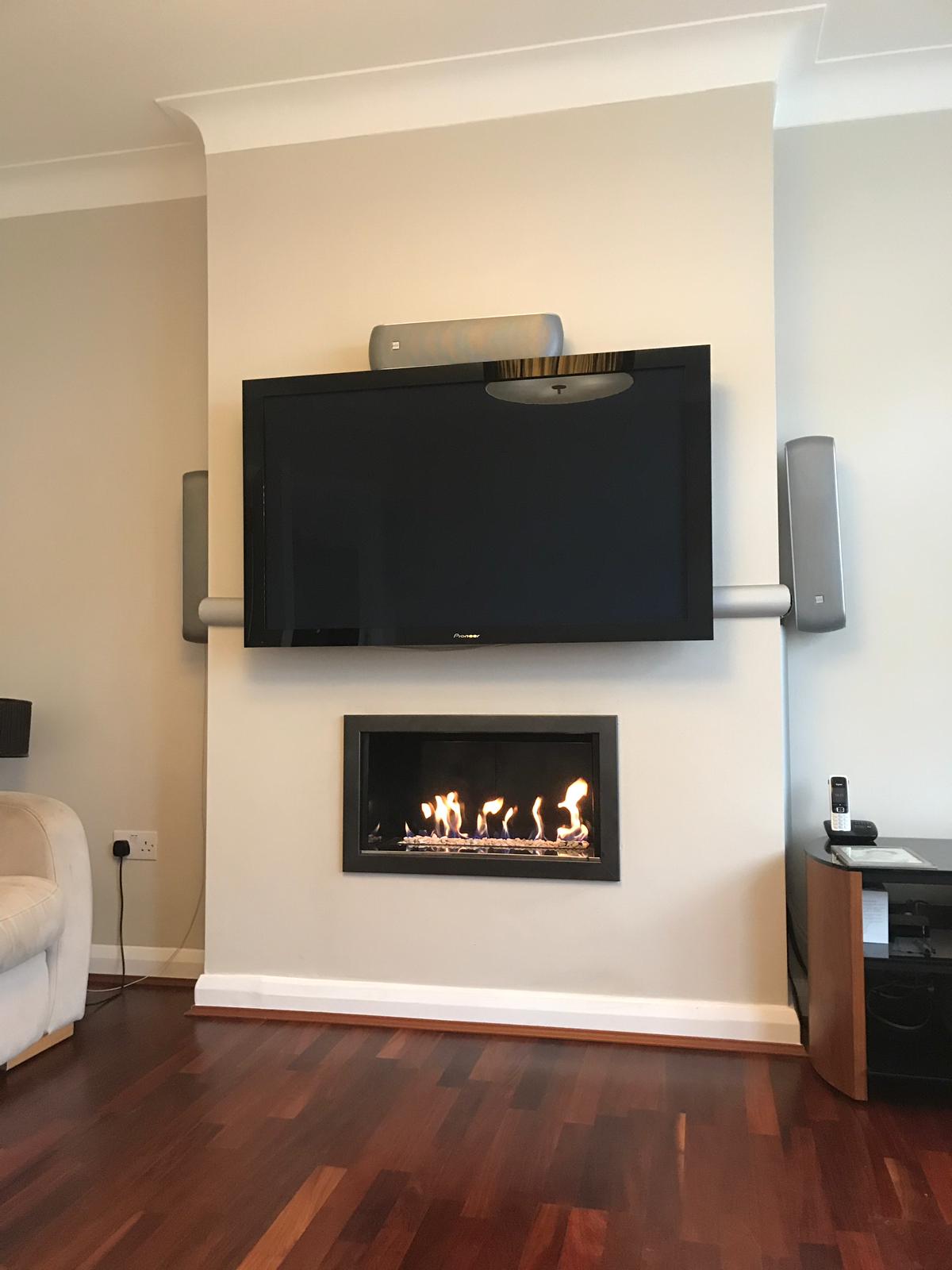 Contemporary Gas Fire Installation- Edgeware - Rigbys