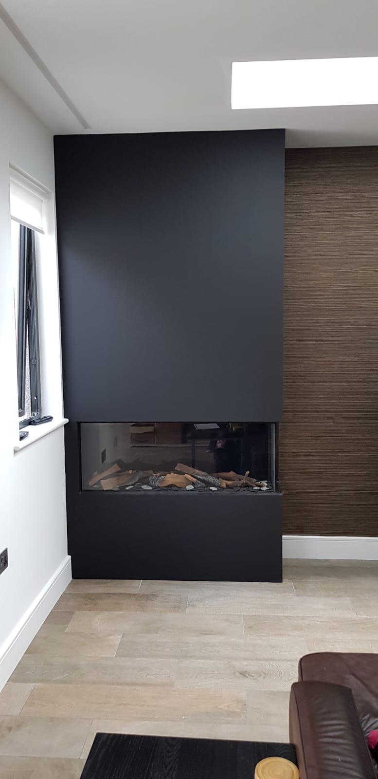 Two Sided Gas Fire Installation- Ealing, West London - Rigby Fires