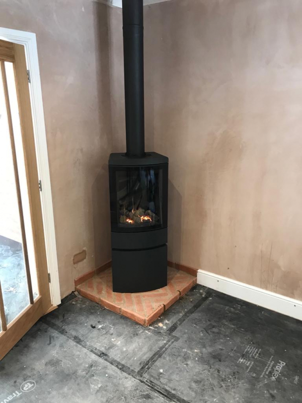 Contemporary Gas Stove Installation- St. Albans, Herts - Rigbys