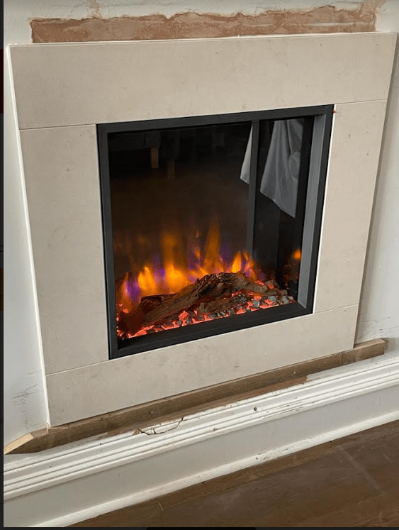 Inset Electric Fire Installation in Harrow