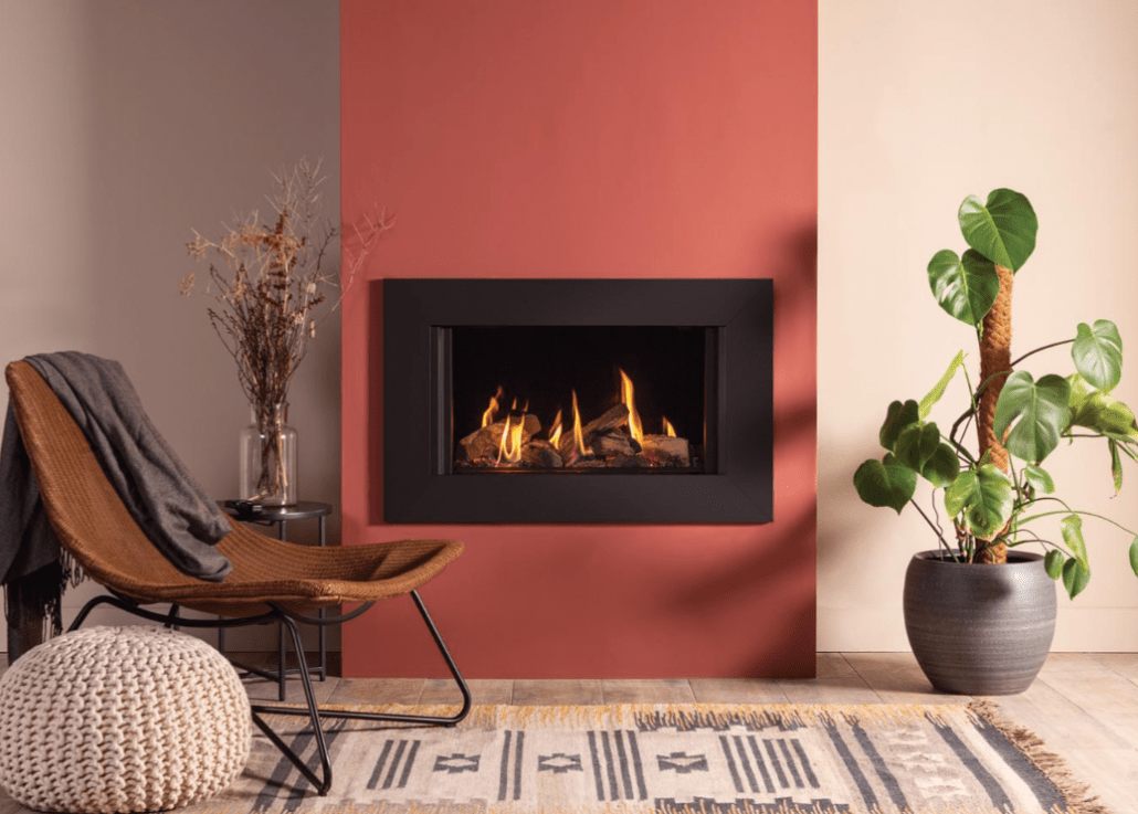 Contemporary Hole in The Wall Gas Fire Gazco Avanti.