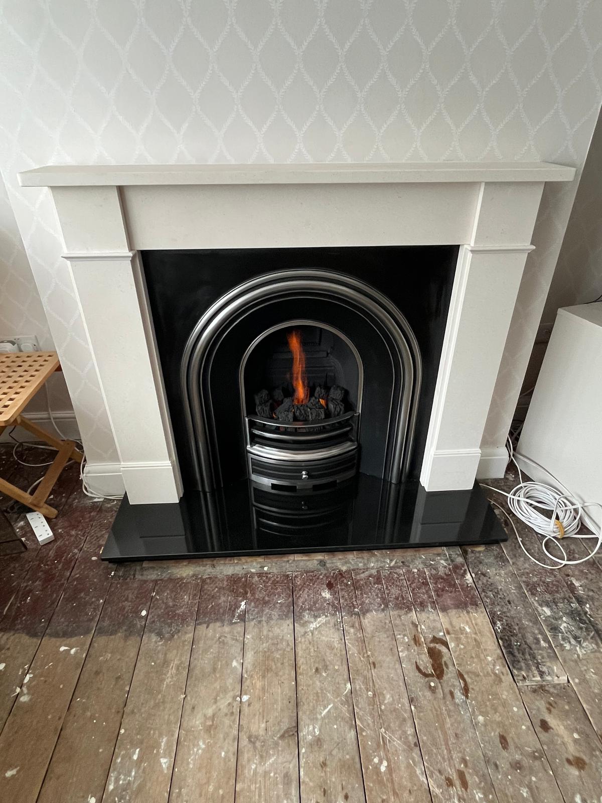 Traditional Open Fireplace Installation in : Ruislip