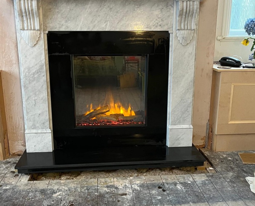 Electric Fireplace Installation in Pinner